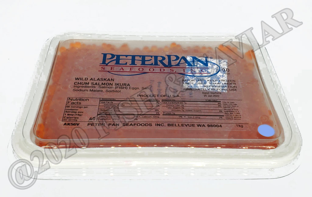 Frozen Chum Salmon (Red) Caviar for Sale: 1 kg (2.2 lb) - Buy Online at ...